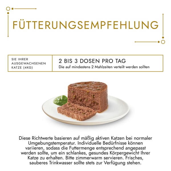 GOURMET Gold Feine Pastete mit Gemüse, Ente und Spinat