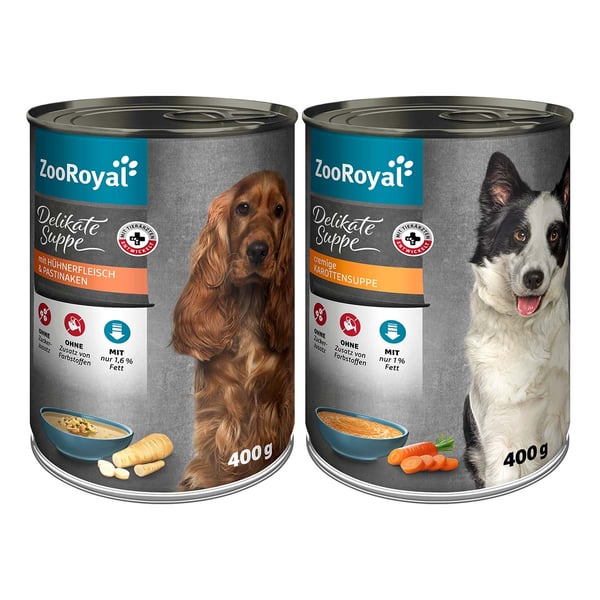 ZooRoyal Delikate Suppe Mixpaket 12x400g kaufen bei ZooRoyal